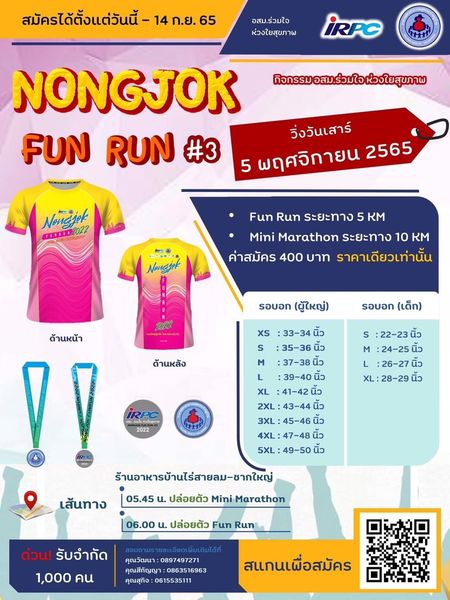 Nongjok Fun Run#3 | Shutter.run ระบบค้นหาภาพงานวิ่ง ด้วยใบหน้า